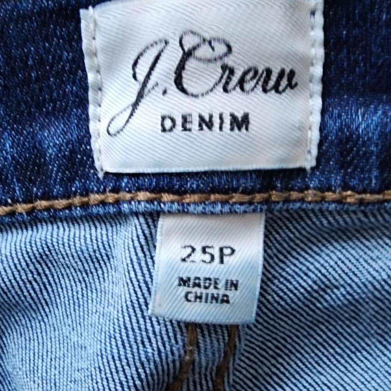J. Crew Denim Women's Jr 25P blue skinny jeans in... - Depop