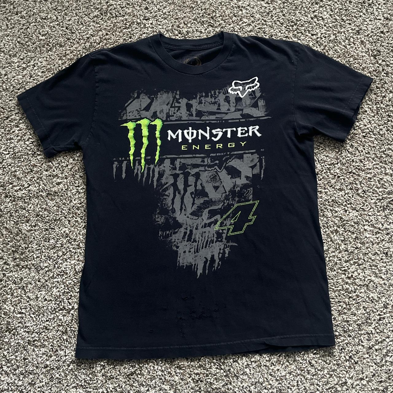 Black Fox Racing Monster Energy tee... - Depop