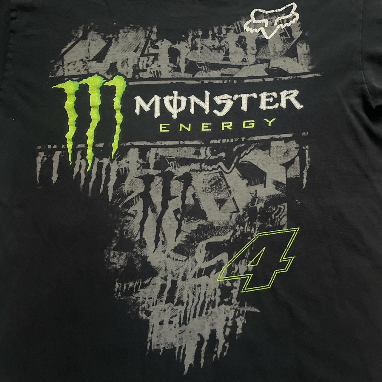 Black Fox Racing Monster Energy tee... - Depop