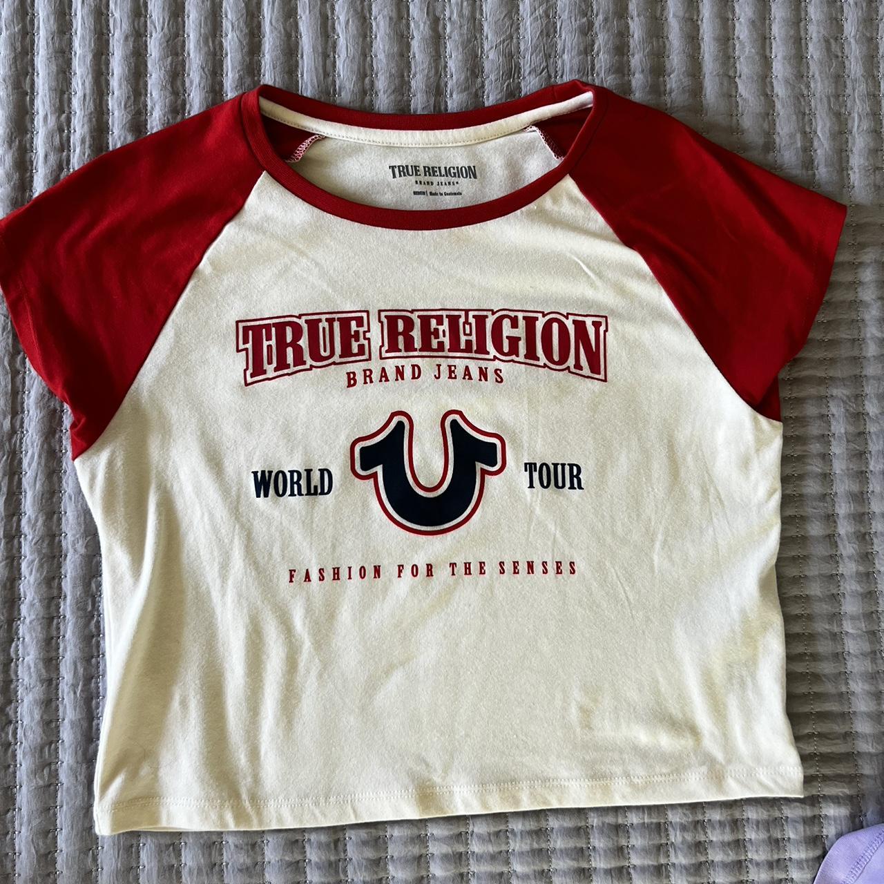 True Religión Crop Top Never worn Size medium... - Depop