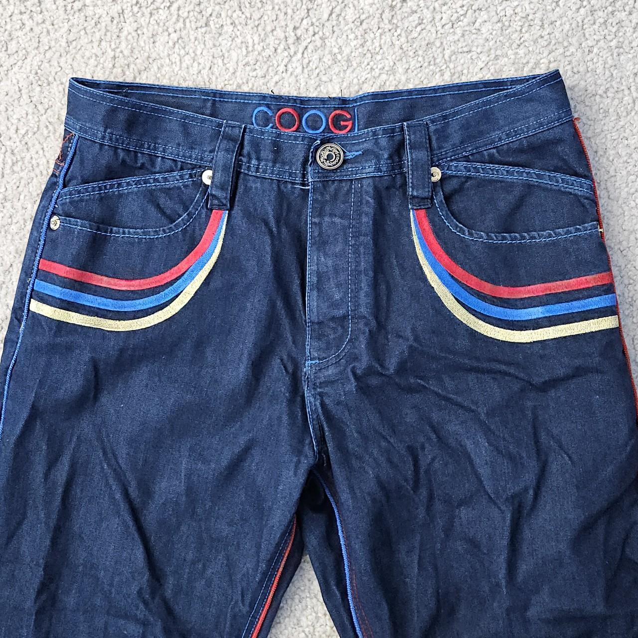 Baggy 90's Jnco Style Coogi Tiger Embroidery jeans!... - Depop