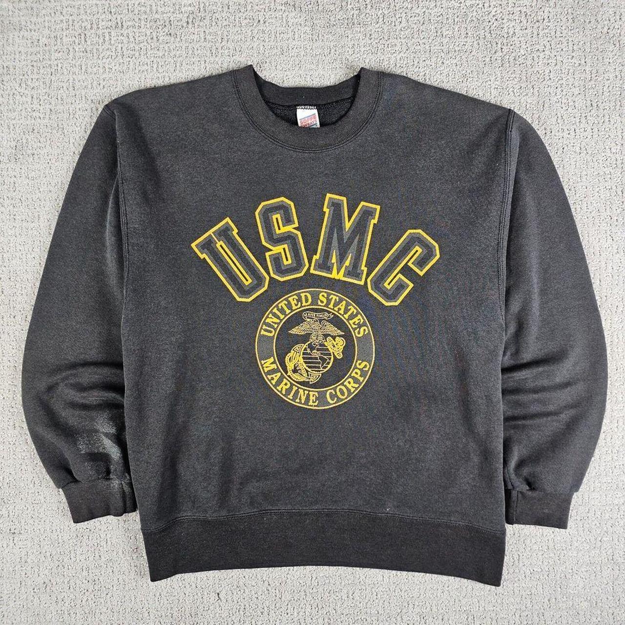 Vintage United States Marine Corp Sweater 90s USMC... | Depop