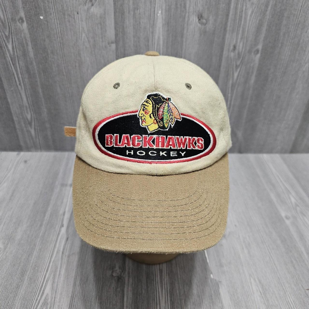 Vintage Chicago Blackhawks Starter Buckle Strap... | Depop
