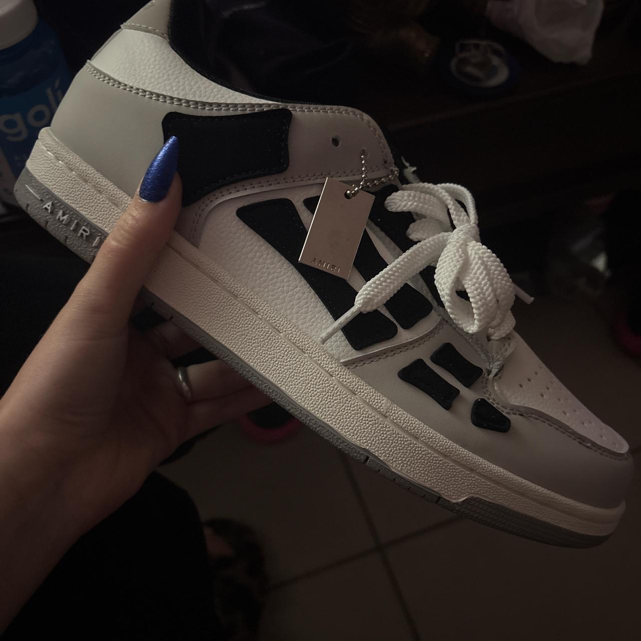 Size 12 MENS SKELETON AMIRIS black white grey BRAND... - Depop