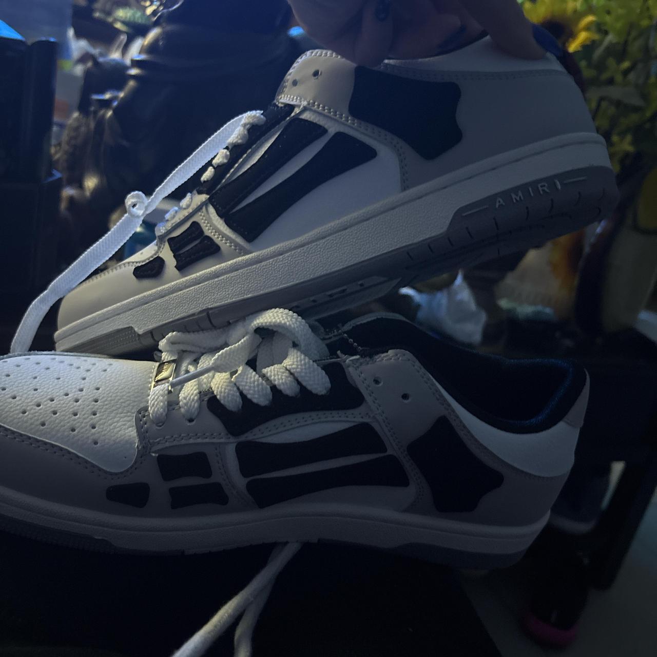 Size 12 MENS SKELETON AMIRIS black white grey BRAND... - Depop