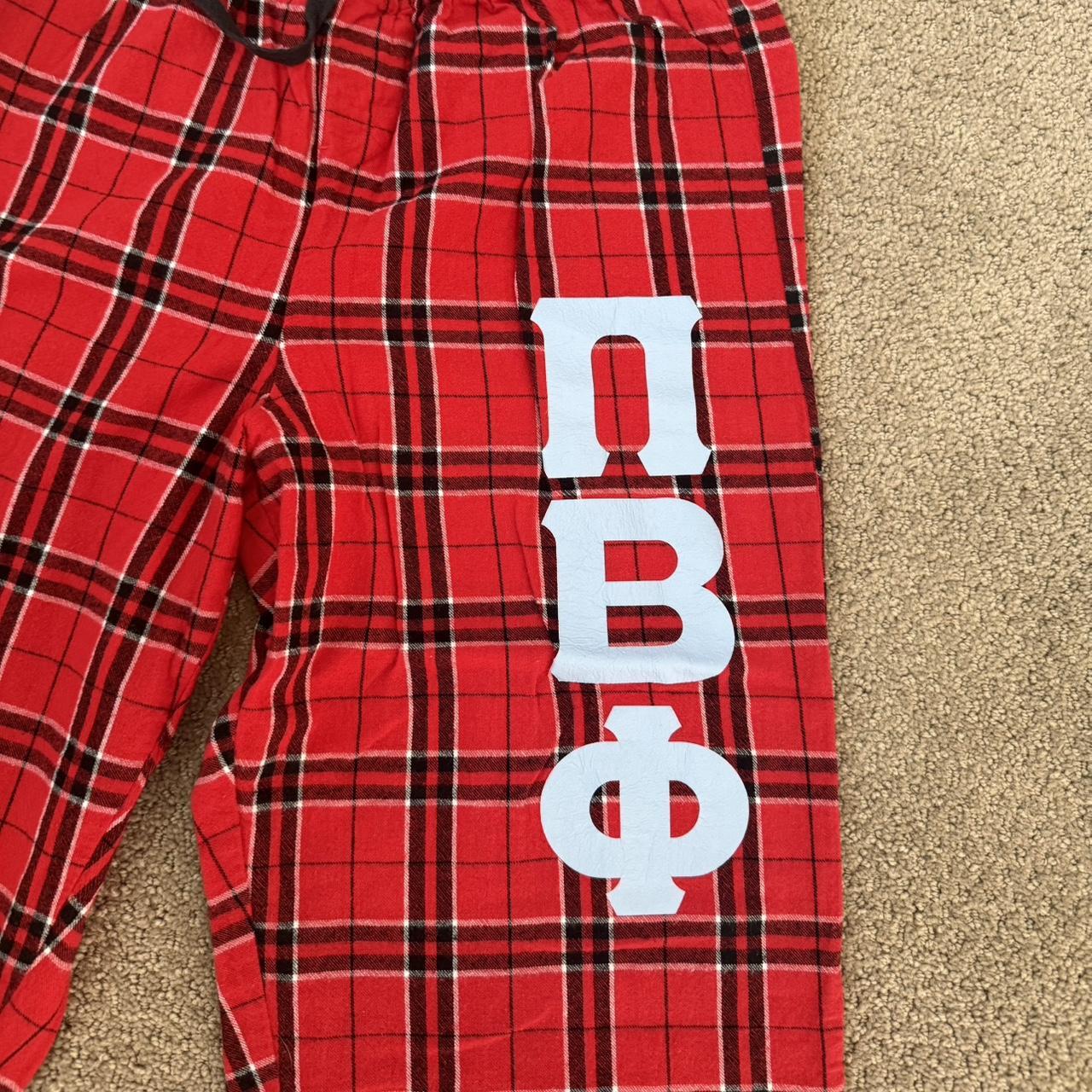 Pi Beta Phi Red Plaid Pajama Pants #piphi #pibetaphi... | Depop