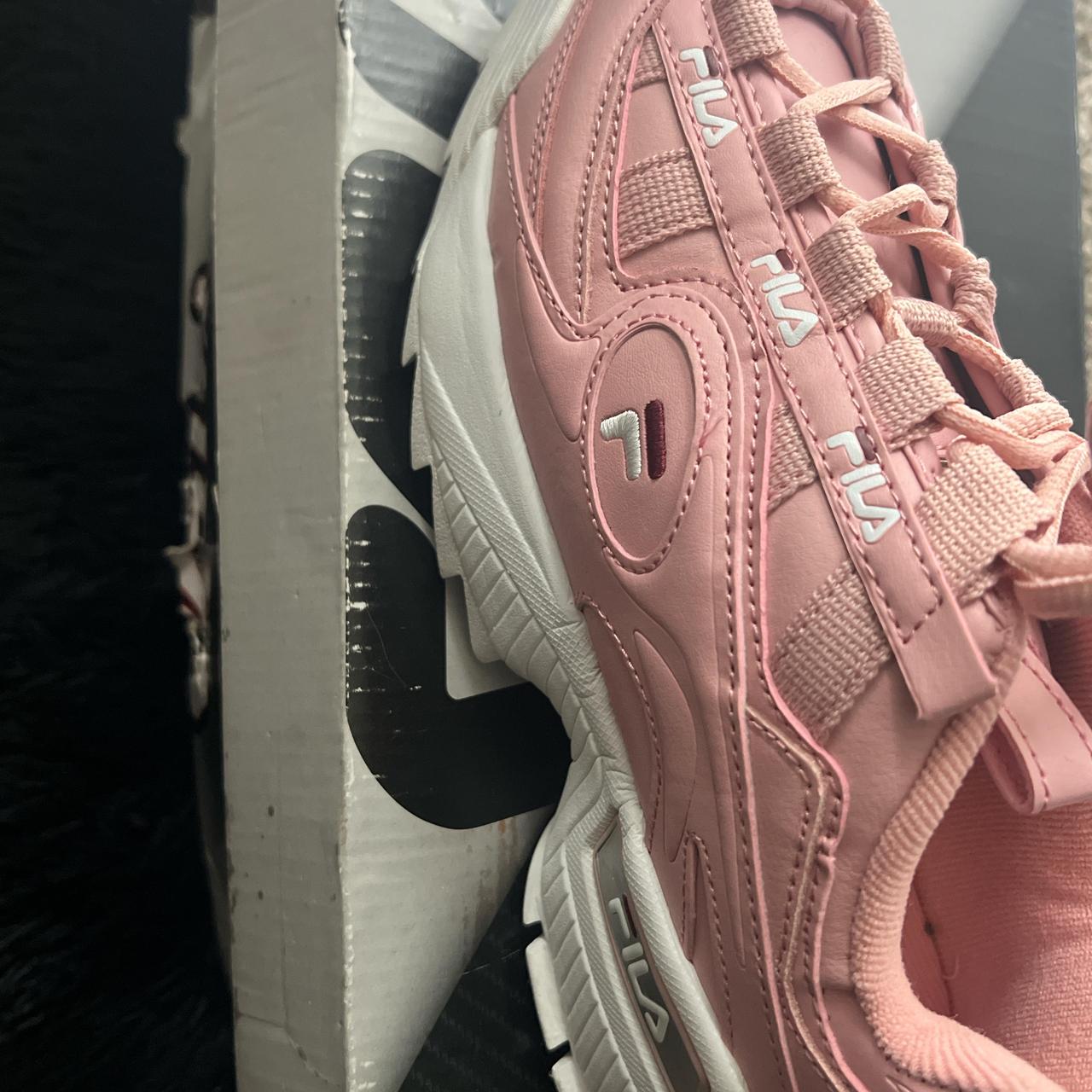 Never Worn Pastel Pink Filas Size 8 12 Women Depop