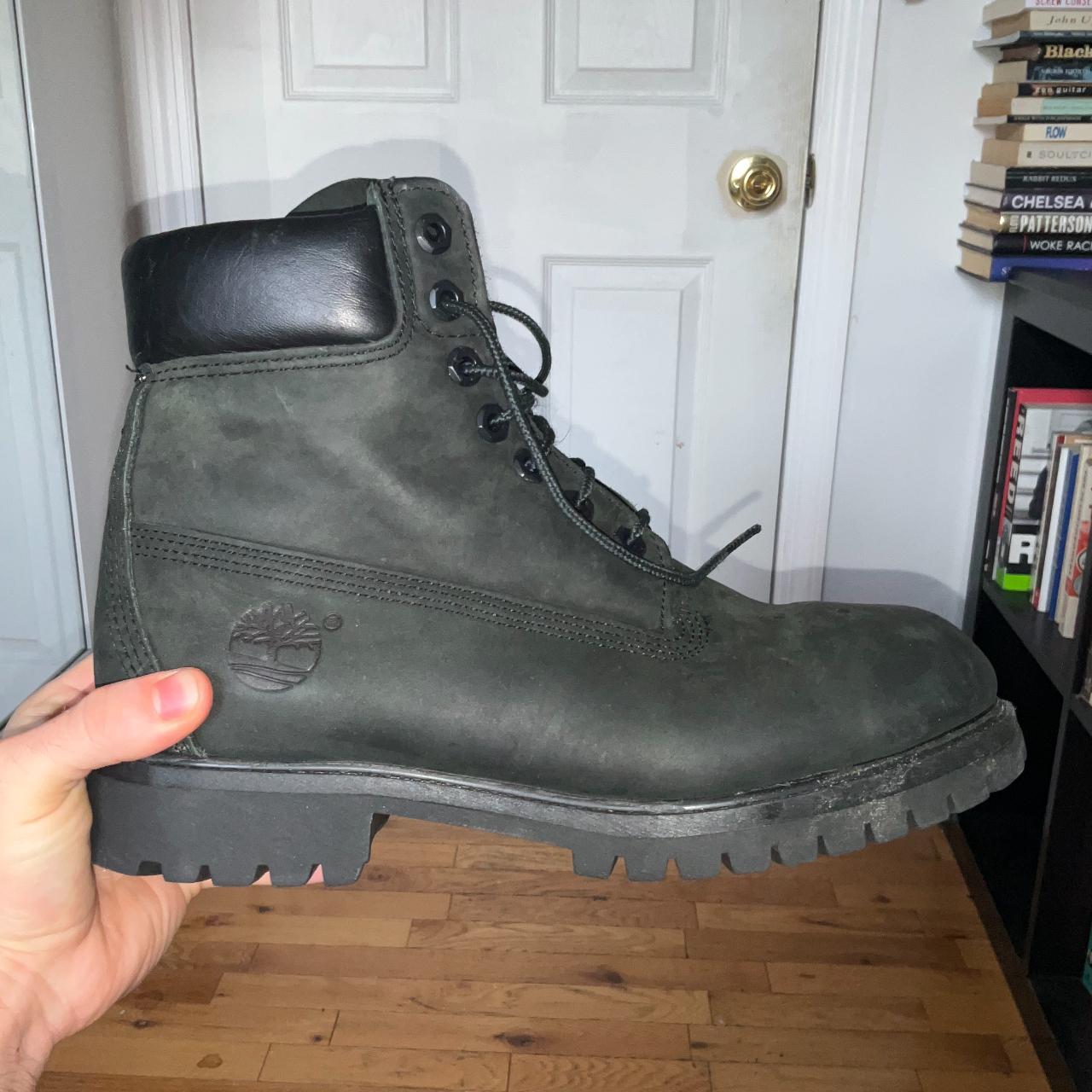 Black 6" Premium Nubuck Timberland Boots, Size 7 Mens - Depop