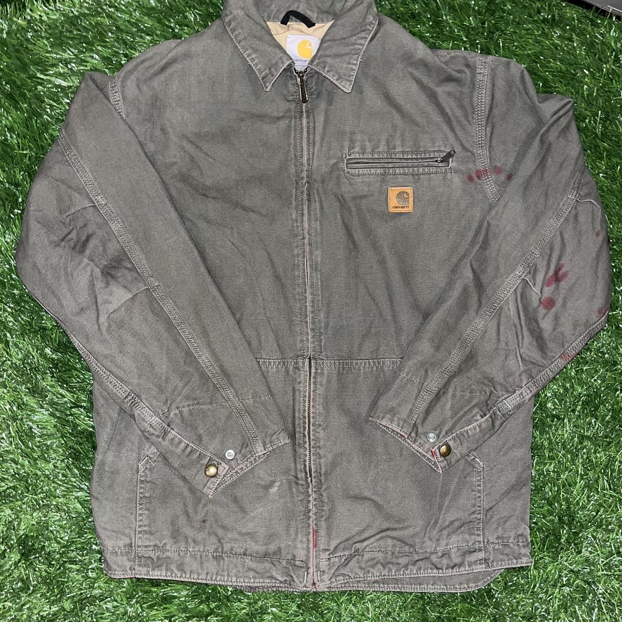 Vintage Carhartt workwear jacket Size M Small... - Depop