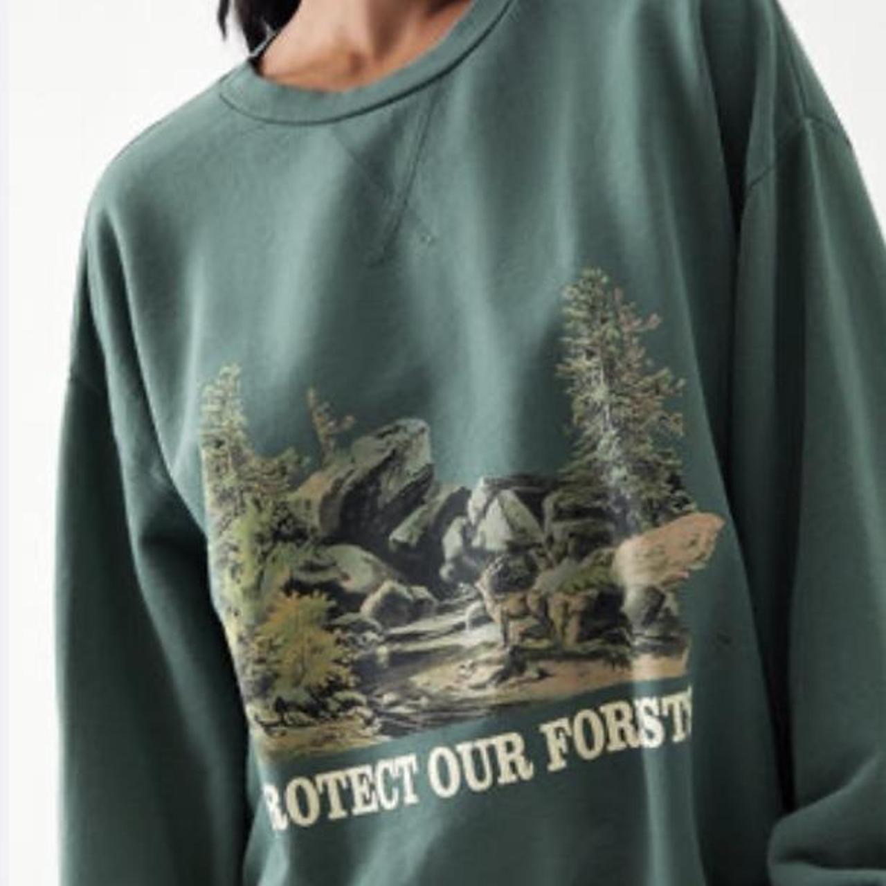 PacSun Protect our Forests lightweight green... - Depop