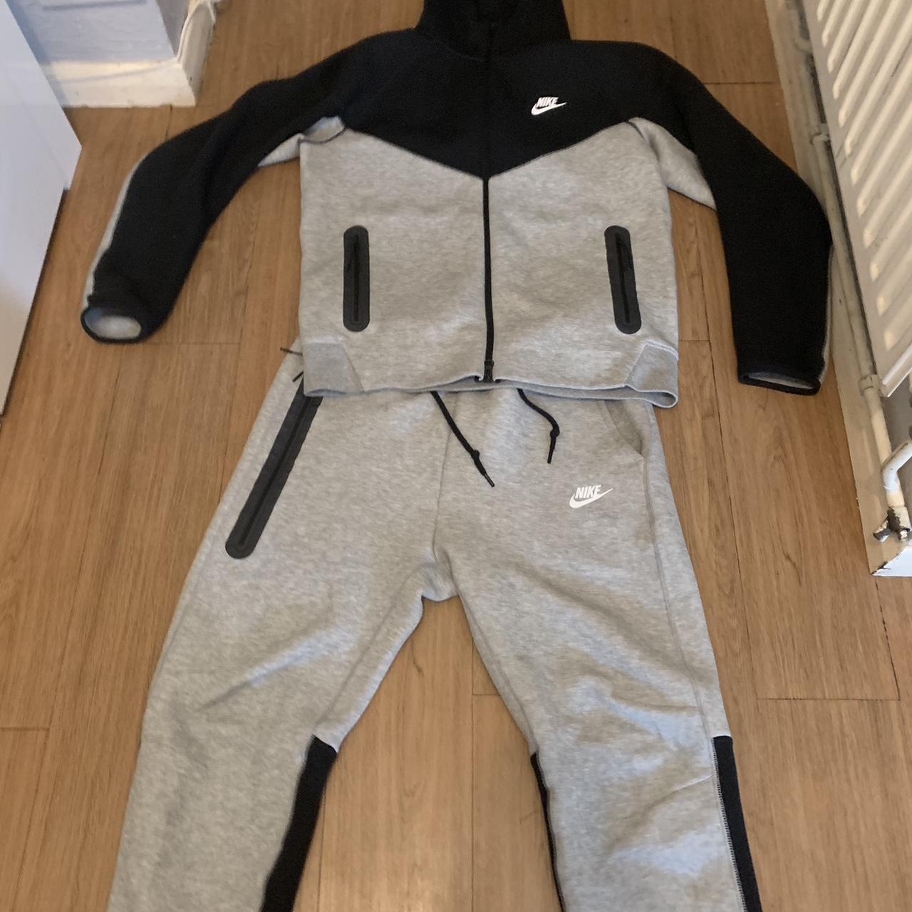 Brand new New season tech fleece Black and grey... - Depop