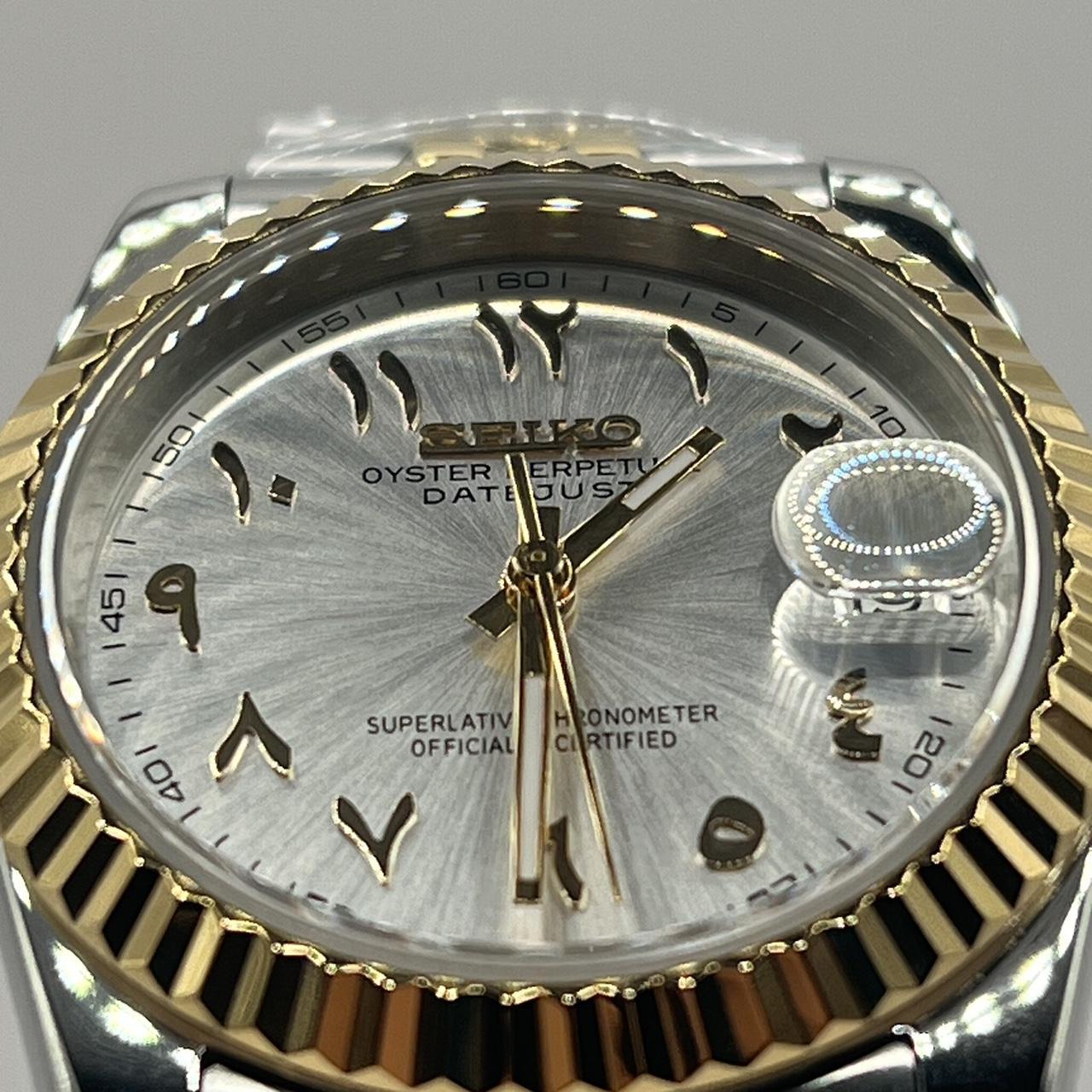 SEIKO MOD WATCH - ROYAL GOLD 36MM BRAND NEW WITH A... - Depop