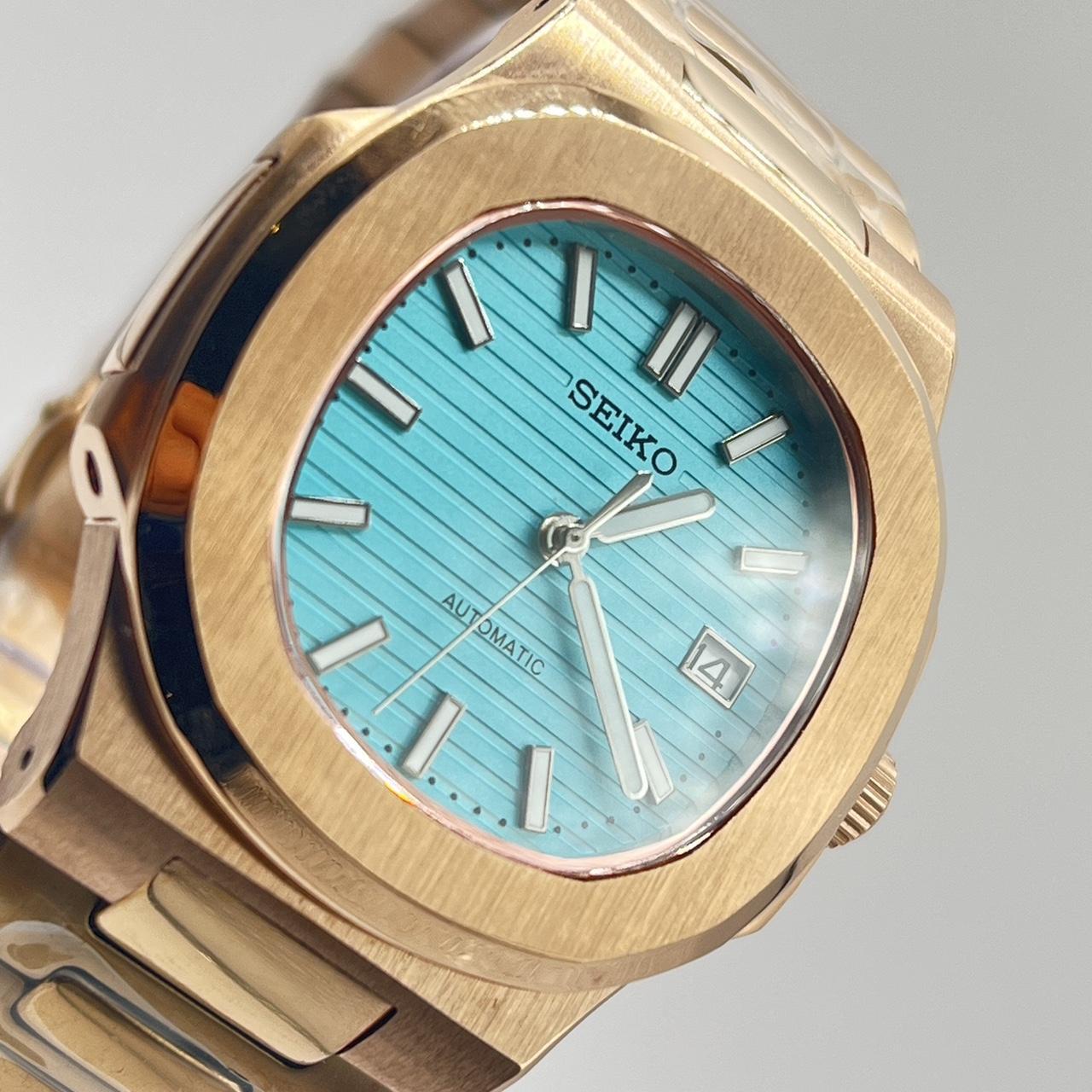 SEIKO MOD WATCH - ROSE GOLD Seiko MOD watch with... - Depop