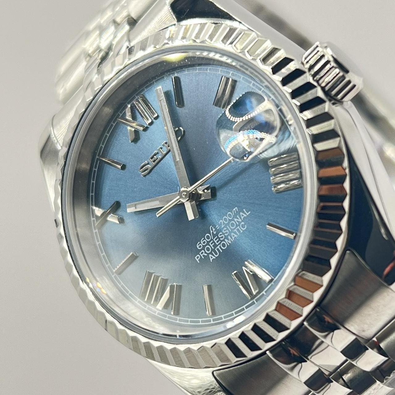 SEIKO MOD WATCH - MIDNIGHT BLUE Seiko MOD watch... - Depop