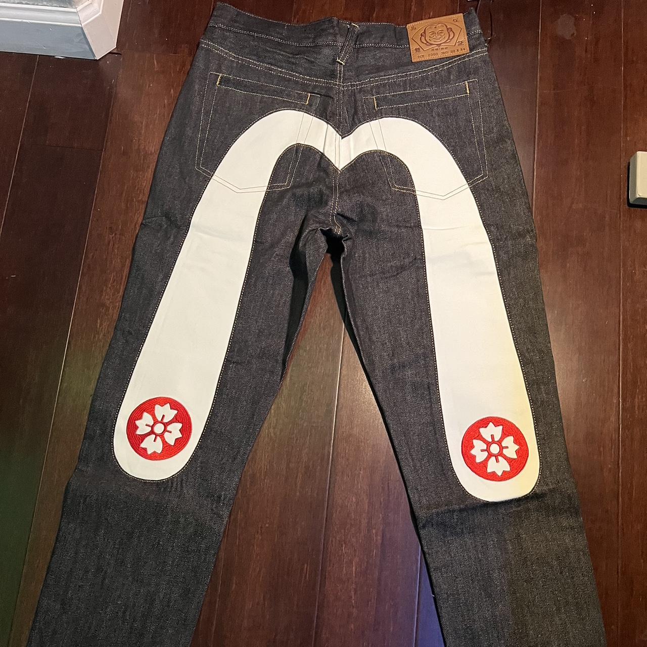 Japanese Evisu Denim Jeans, size is 32x34, brand new... - Depop