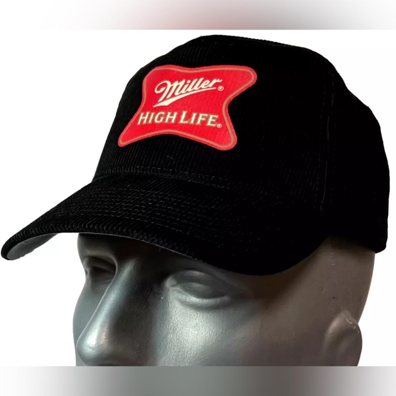 Miller highlife Black Corduroy Hat Questions? Leave... - Depop
