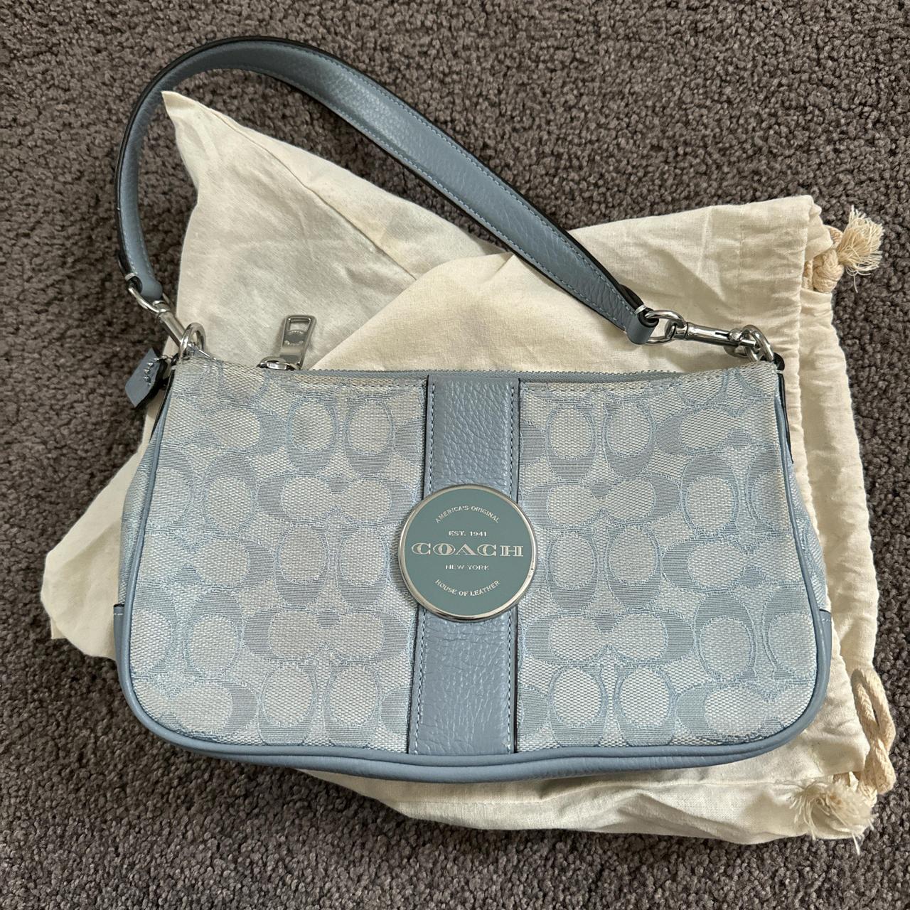 Blue Coach handbag, comes with additional cross body... - Depop