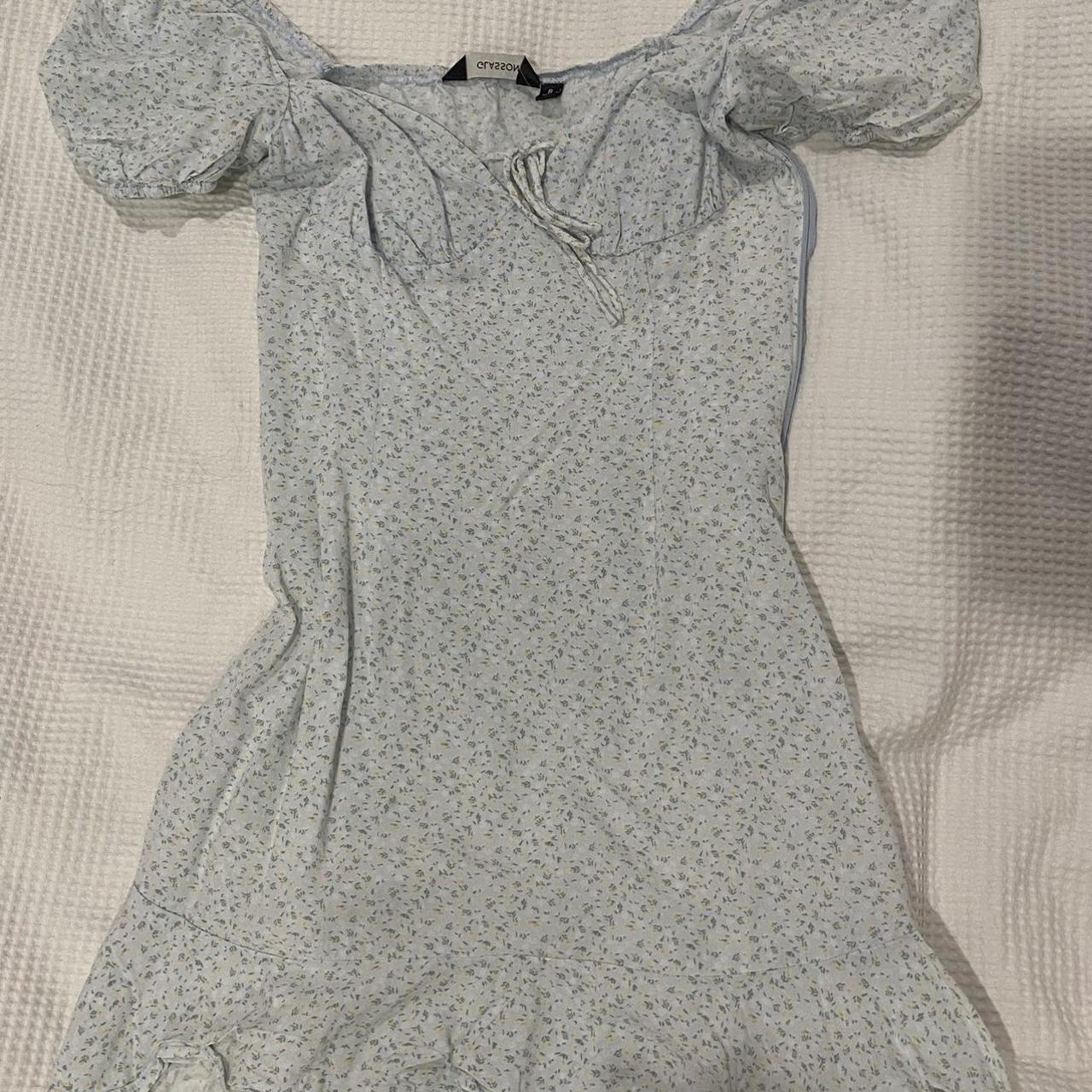 Glassons Mini baby blue summer dress. - Depop