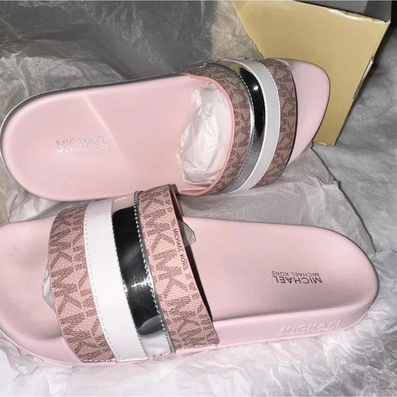 MK Brandy Slides Soft Pink. MICHAEL... - Depop
