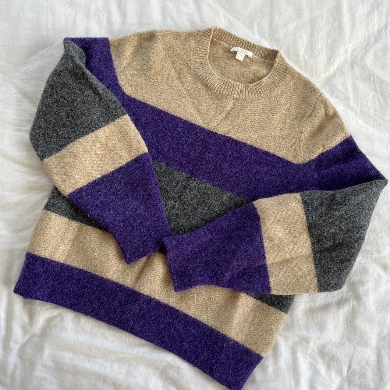 COS stripe knit jumper in size M. In perfect... - Depop