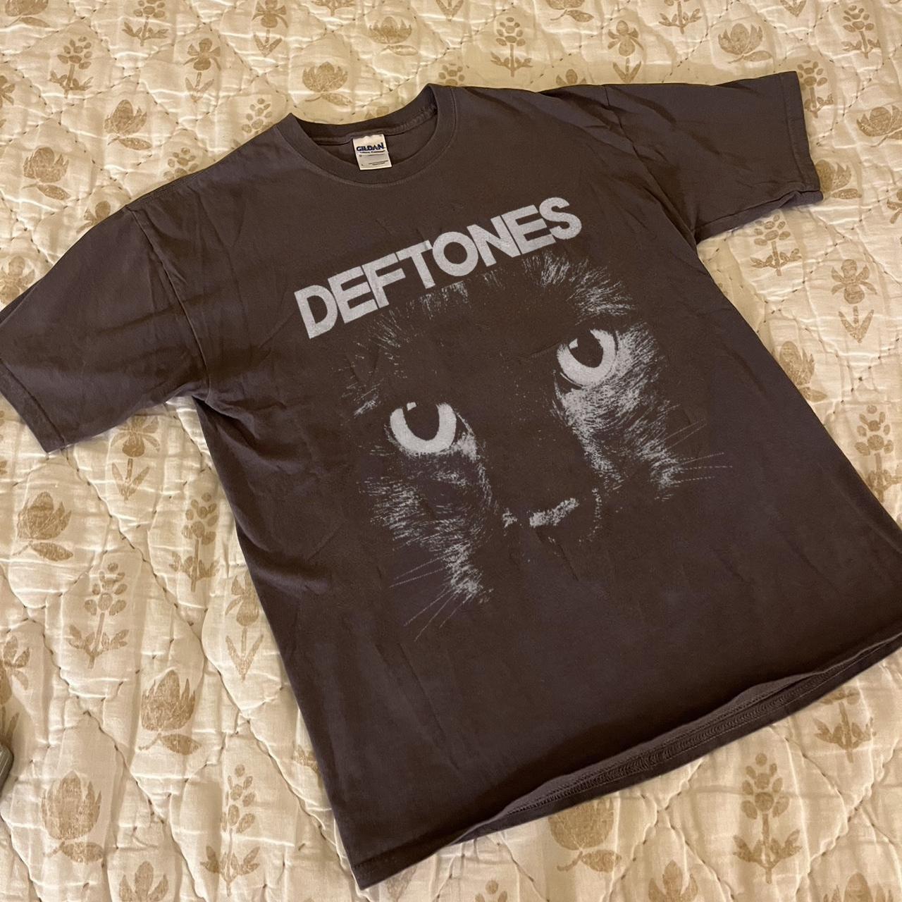 deftones cat t shirt new gildan heavy cotton... | Depop