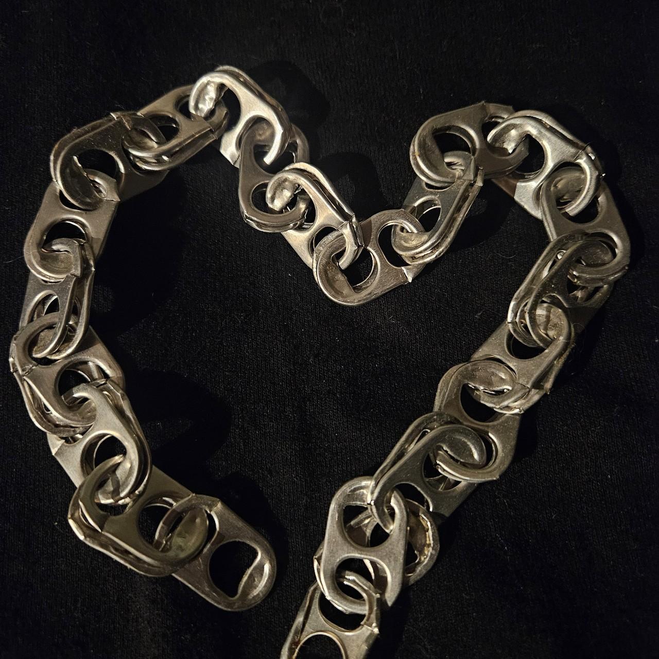 12-ish inch hand made pop tab chain. Punk emo grunge... - Depop