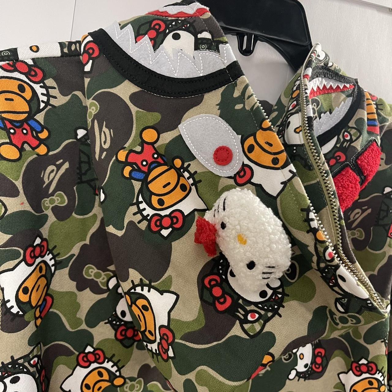 Large Bape Army Green Camo Limited Edition Hello... - Depop