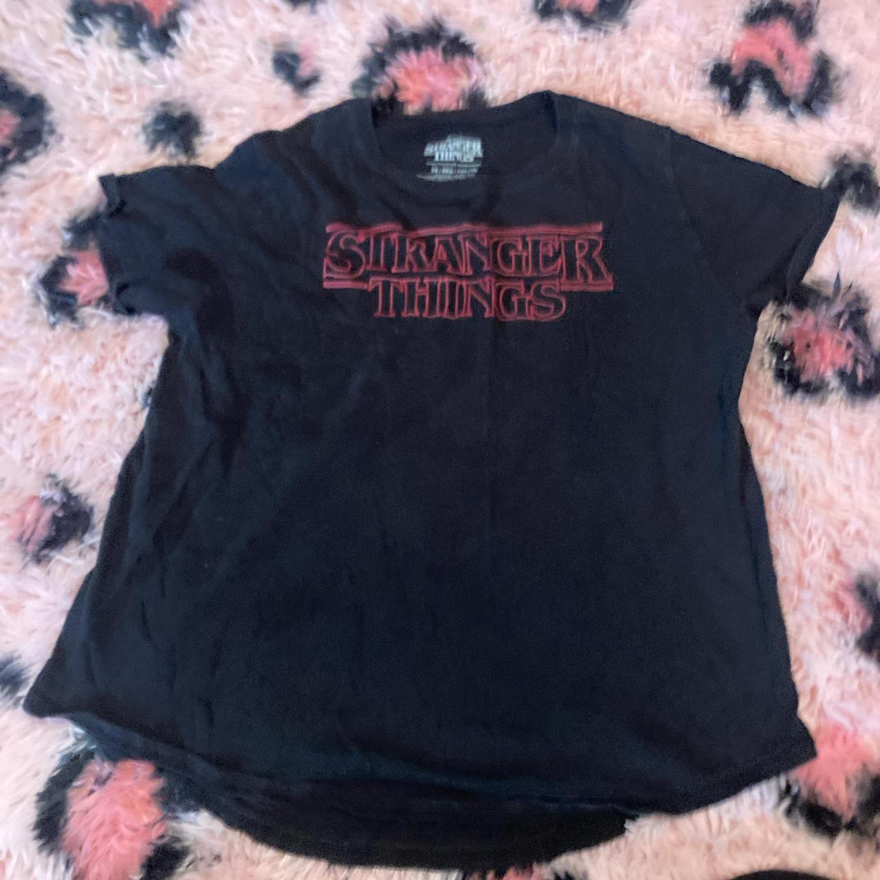 Stranger Things black and red tshirt! Size XXL but... | Depop