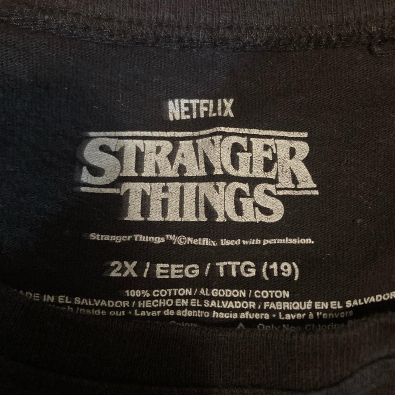 Stranger Things black and red tshirt! Size XXL but... | Depop