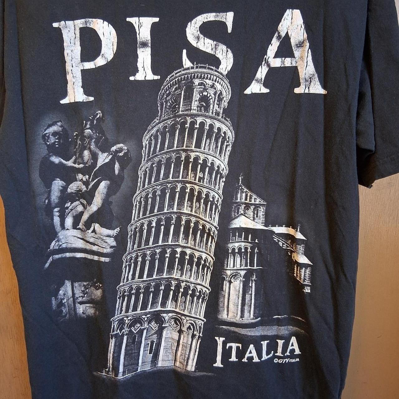Vintage Pisa Italia Art Tee Lemon Collection Tag 165... | Depop