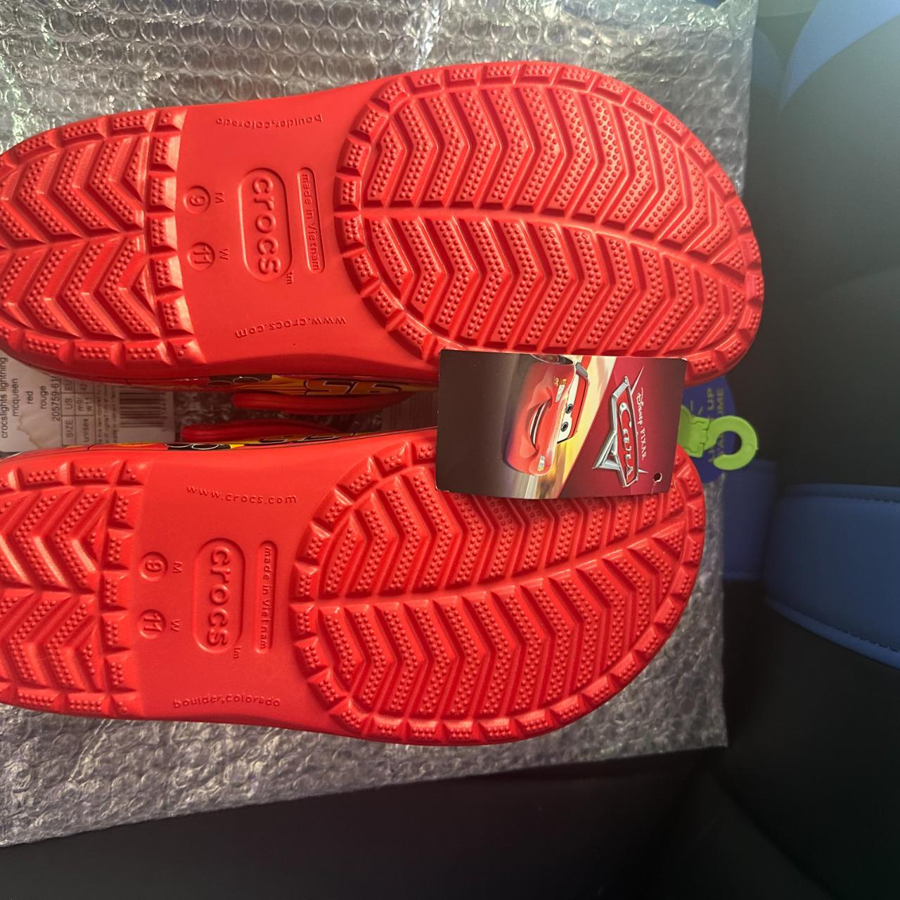 Lightning McQueen light up crocs never worn size 9... - Depop