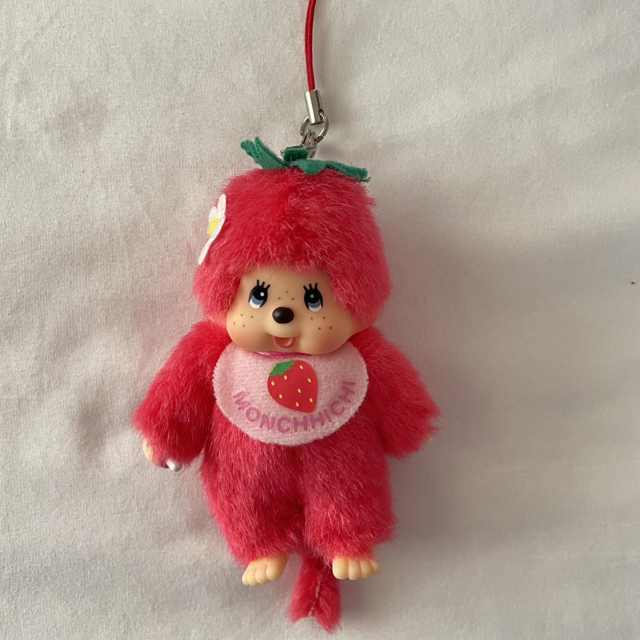 🍓SUPER RARE STRAWBERRY MONCHHICHI PLUSH GOTOCHI... - Depop