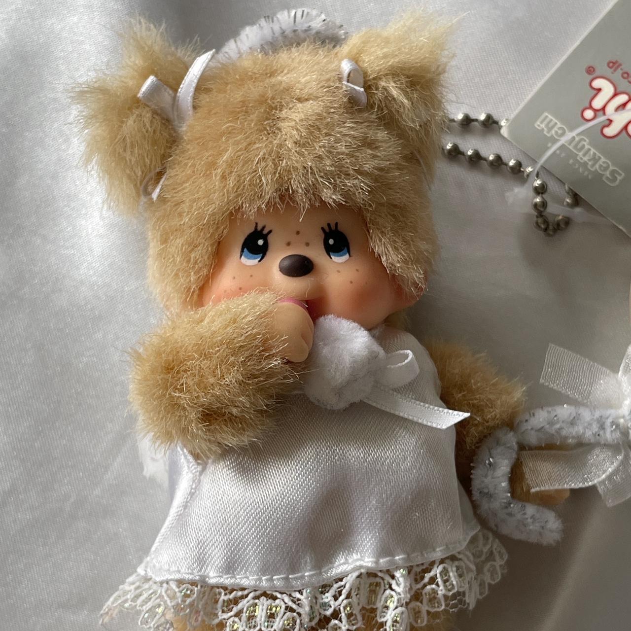 SUPER RARE MONCHHICHI ANGEL PLUSH GOTOCHI CHARM 👼🏻... - Depop