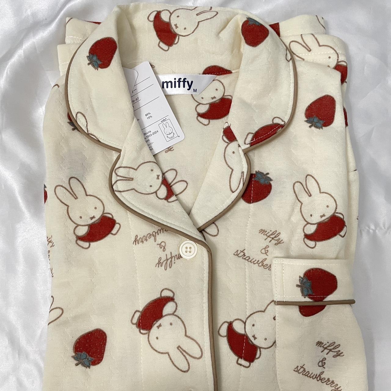 RARE MIFFY & STRAWBERRIES PAJAMA LONG PAJAMA... - Depop