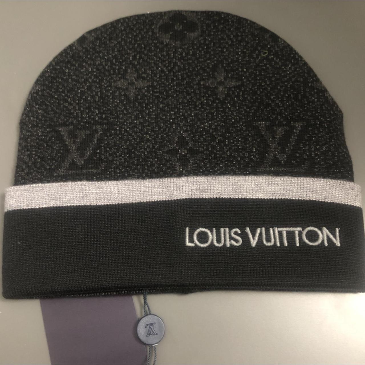 LV Monogram Eclipse Beanie Never been... - Depop