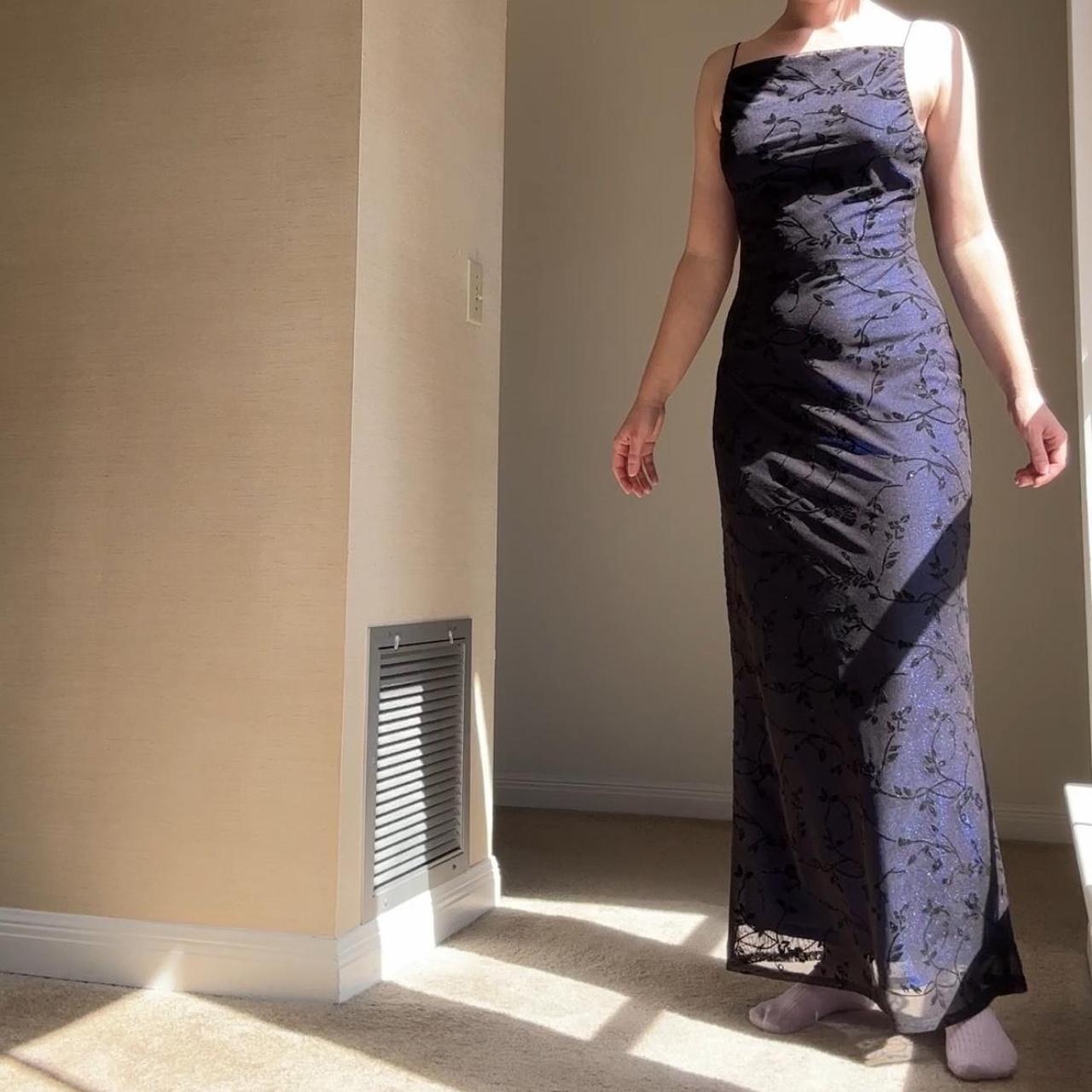 The BLUEprint, one might say. 90s vintage goth prom... | Depop