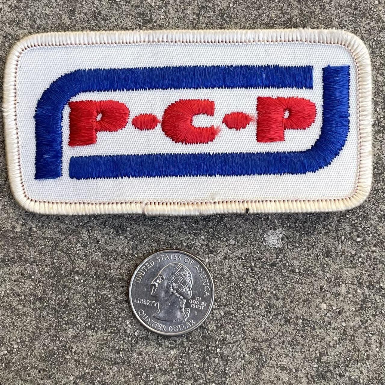 Vintage PCP embroidered patch. Unused and in great... - Depop