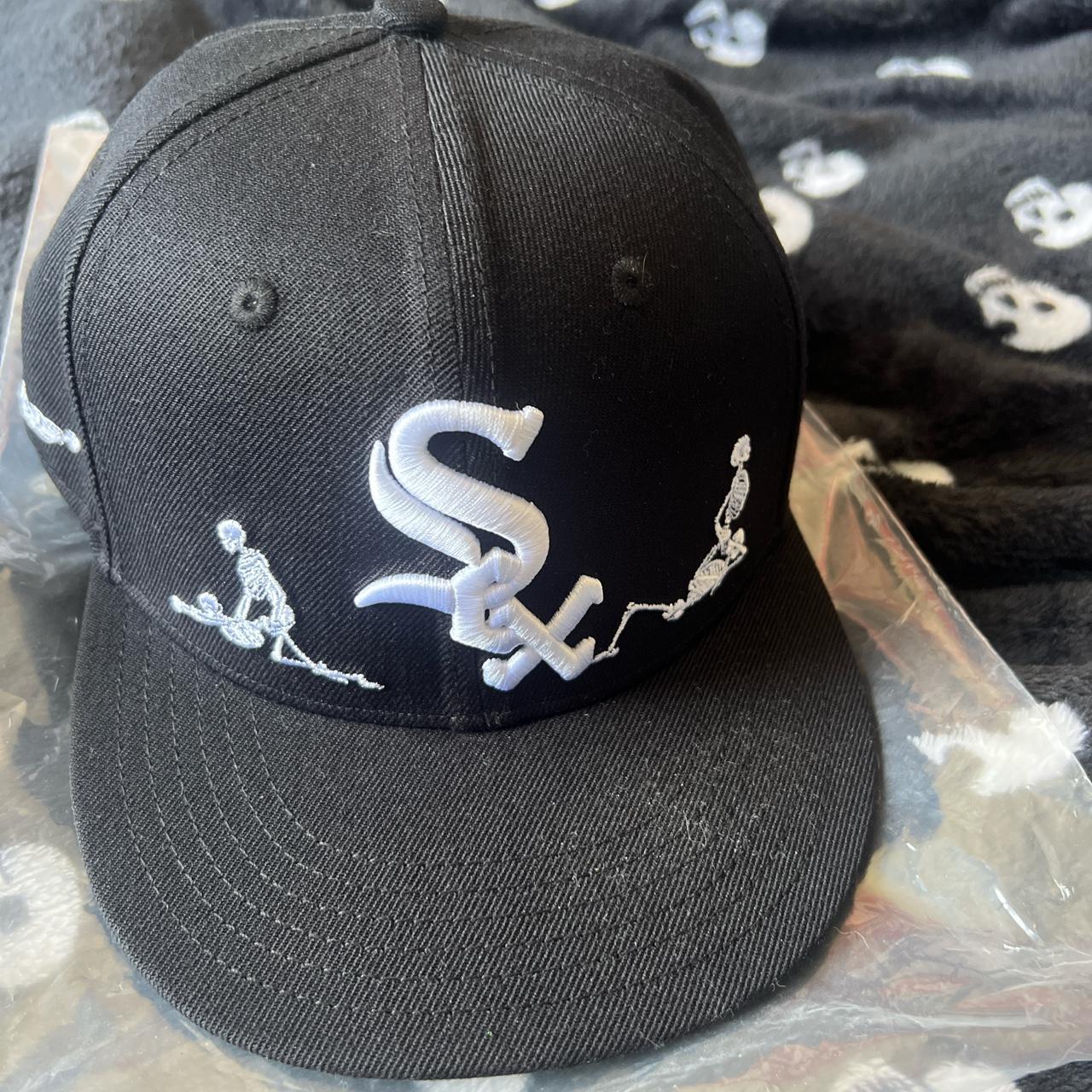 Teamsesh team sesh “sex” whites soxs hat with... - Depop