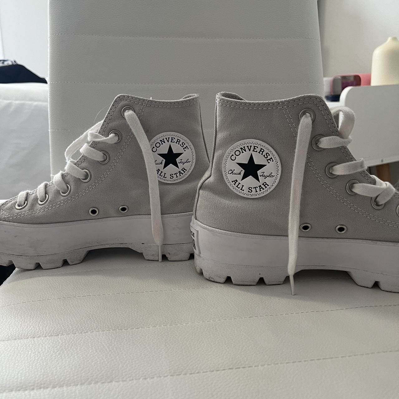 Converse Platform high tops - Grey Worn a FEW times... - Depop