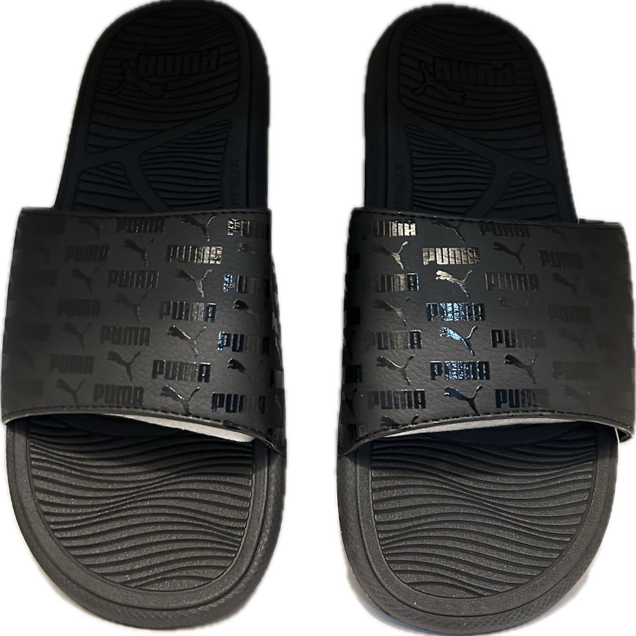 Men’s Puma Slides. Black. New with tags - Depop