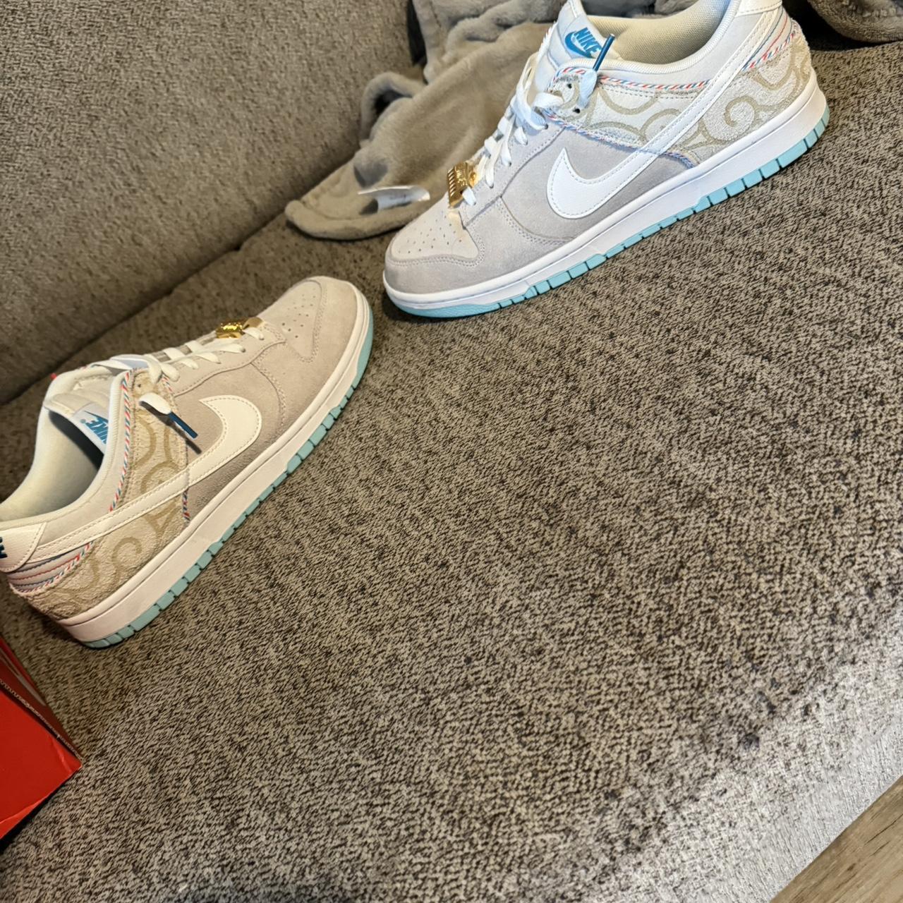 Nike barbershop dunks Size 11 worn literally once - Depop