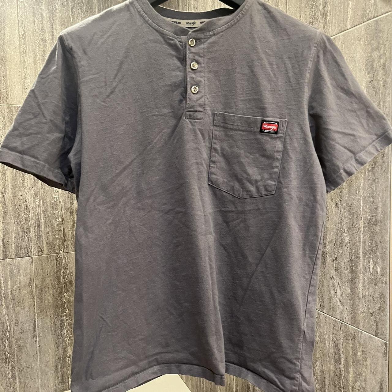 Wrangler Casual Workwear Button Up Shirt T-Shirt |... - Depop