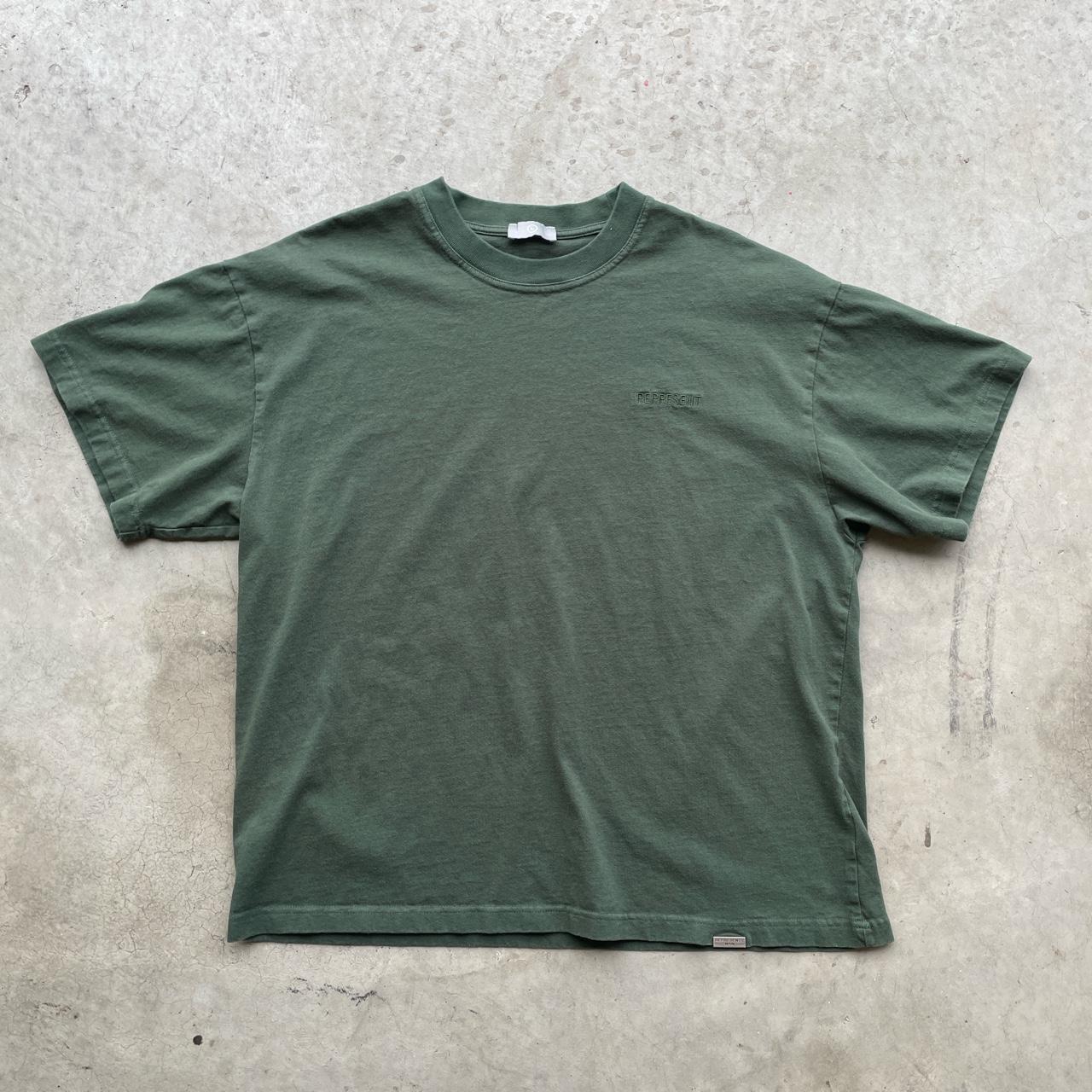 Oversized Represent tee Thick rib knit collar Never... - Depop