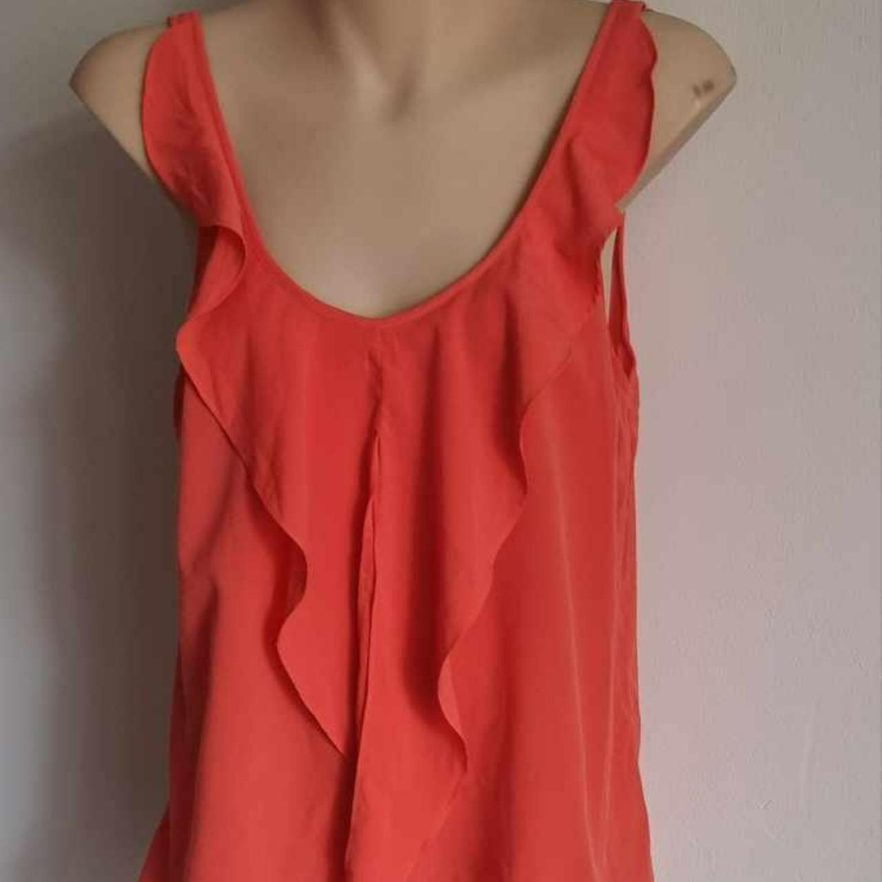 Ladkah Size 12 top with ruffle detail on front - Depop