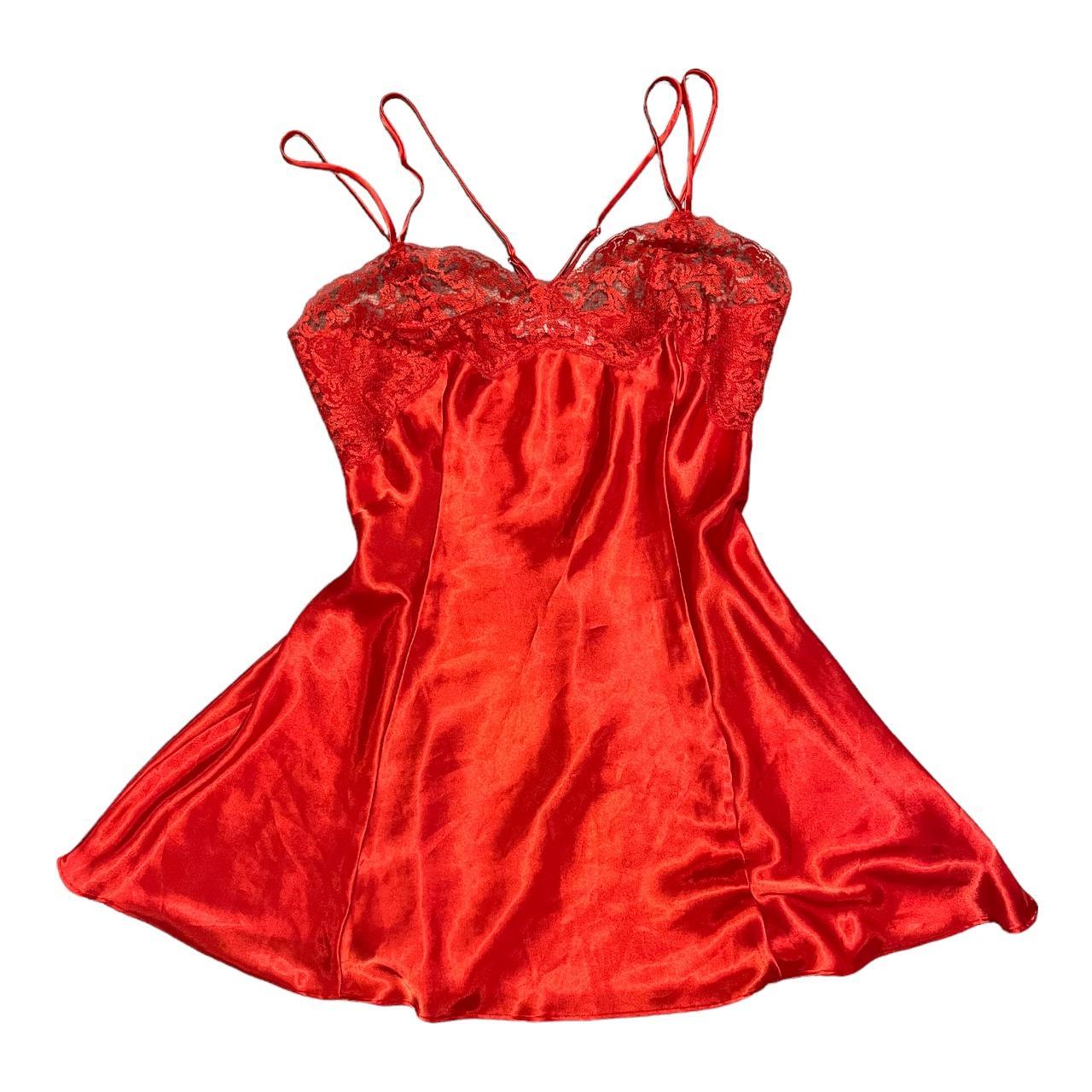 Victoria’s Secret red vintage 90’s slip dress... - Depop
