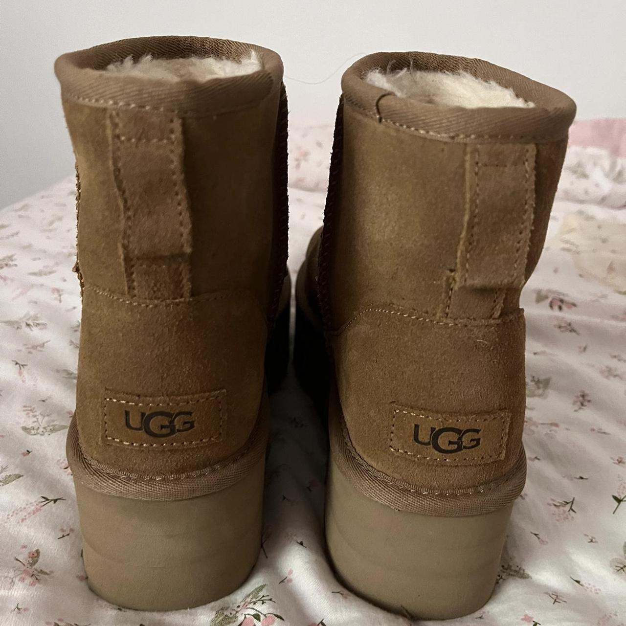 Brown chestnut ugg platform minis In literal... - Depop
