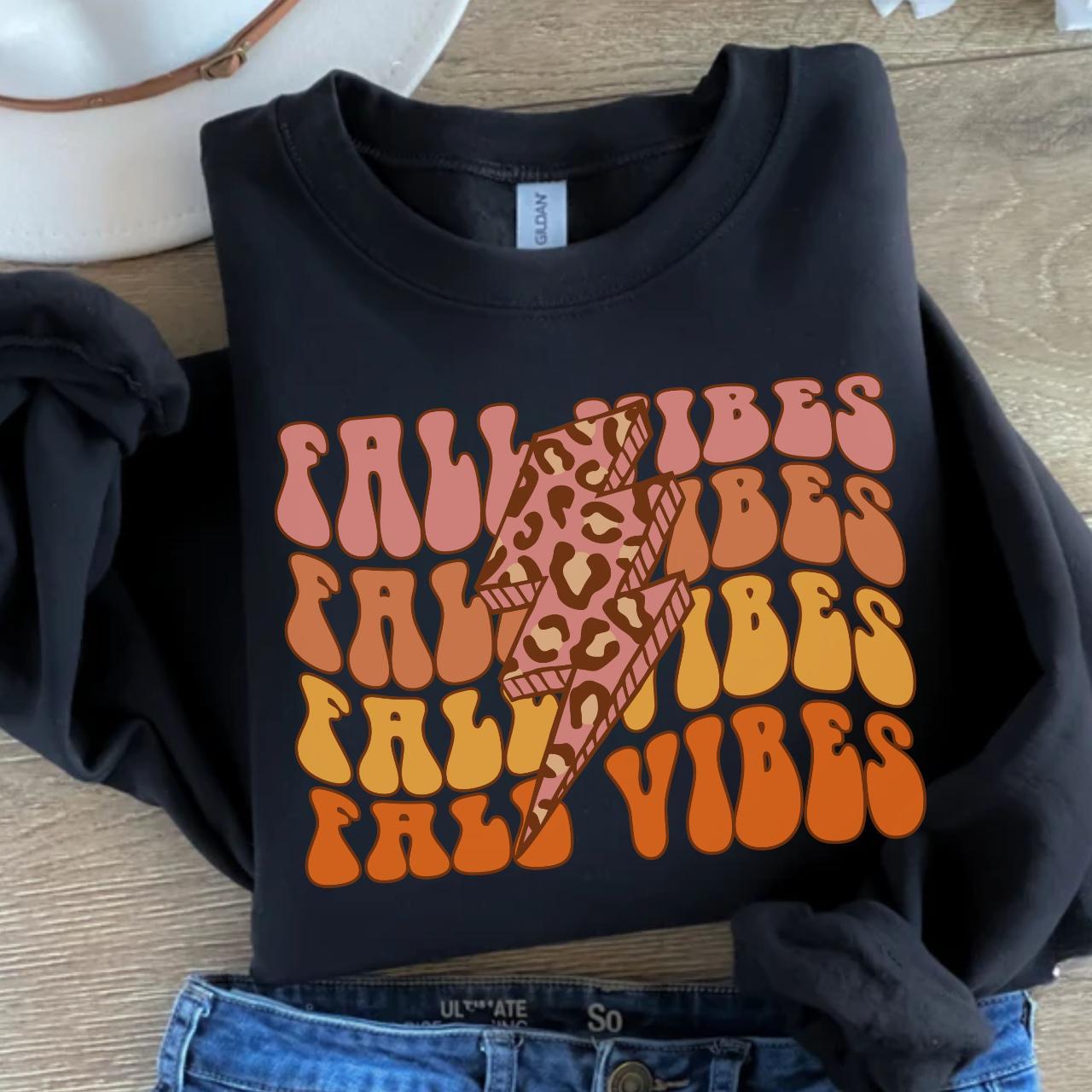 Fall Vibes, Retro, lightening bolt, fall sweaters - Depop