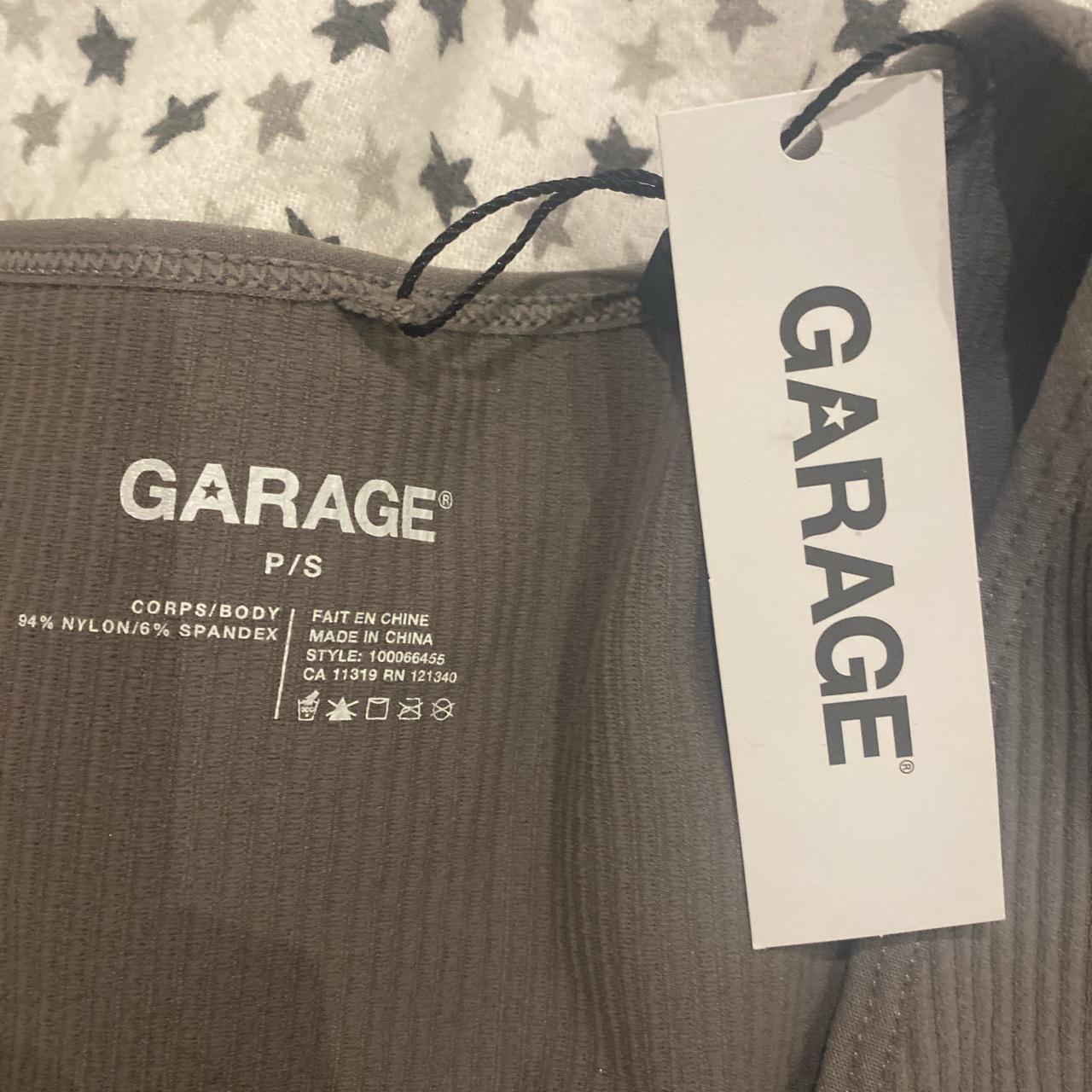 Garage grey crop top x original price: $24.95 -... - Depop