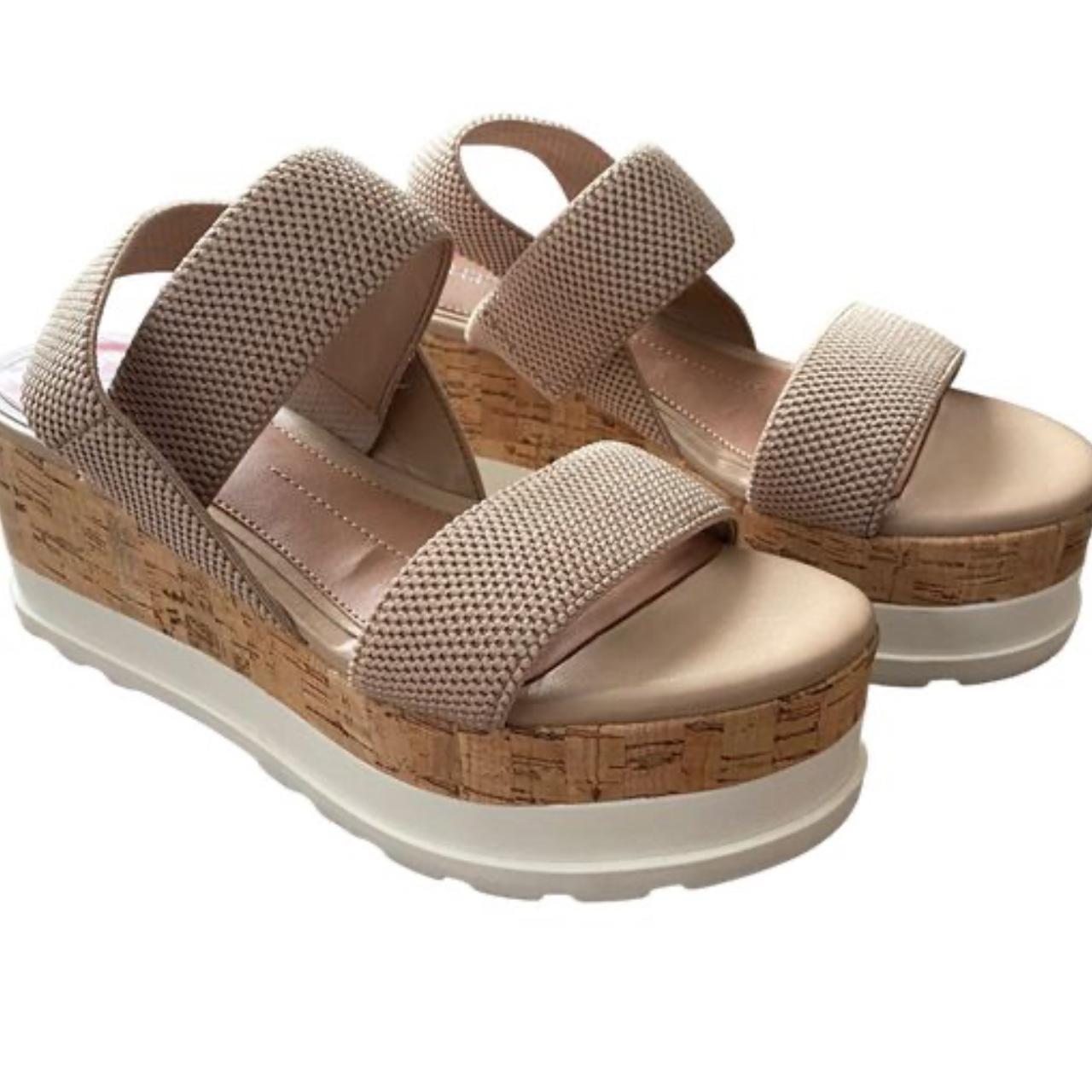 Gianni Bini Tan Platform Sandals Never Worn Out,... - Depop