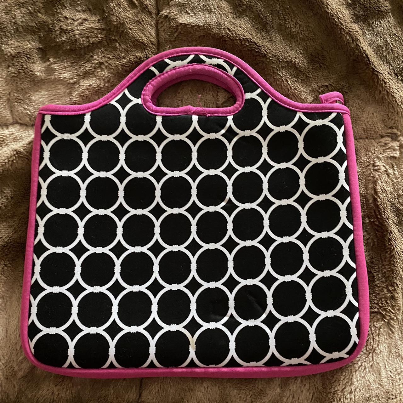 The Macbeth Collection Laptop bag, color pink, black... - Depop